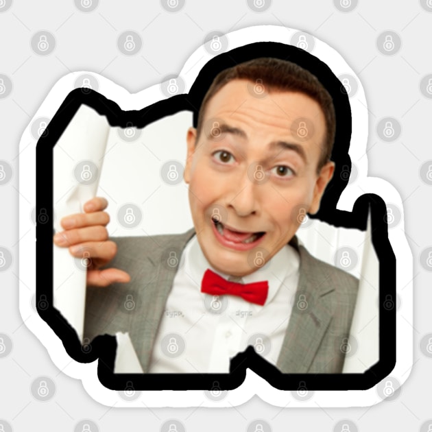 Pee Wee Herman Eccentric Exposure Pee Wee Herman Sticker Teepublic